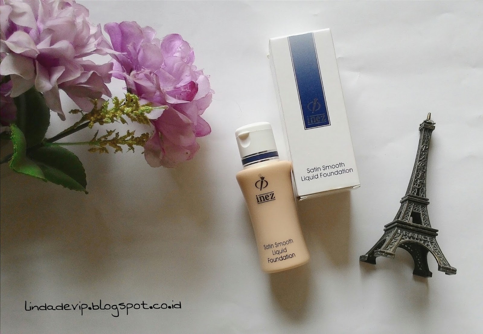 Review Inez Satin Smooth Liquid Foundation 01. Ivory - HI! BARBIE ♥