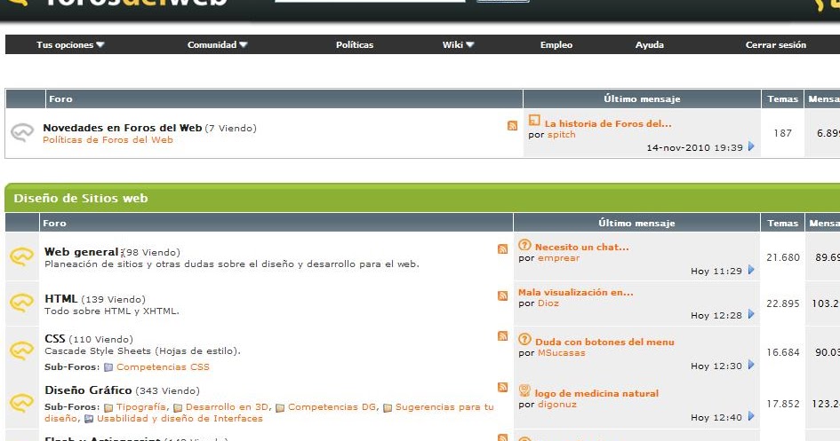 PRINCIPALES SERVICIOS DE INTERNET: FOROS WEB