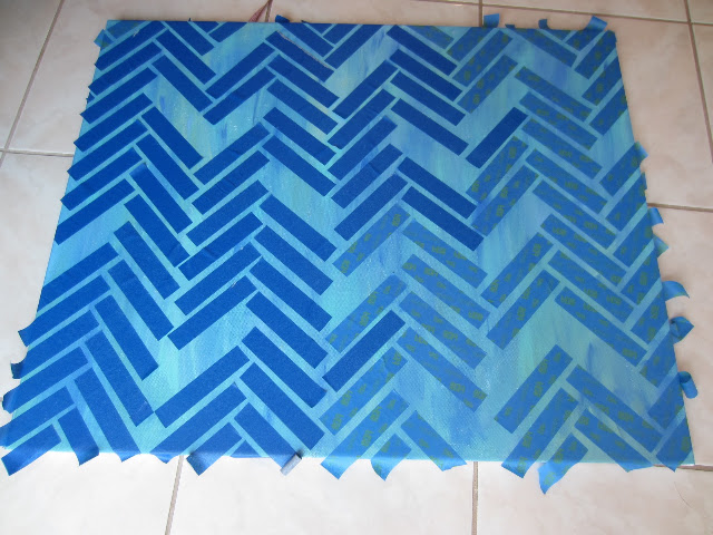 DIY Herringbone Art
