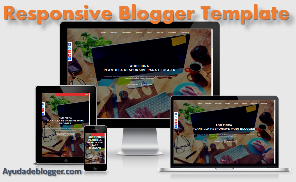Adb Fibra Plantilla Responsive para Blogger