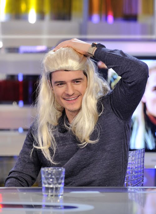 Famous and Popular: Orlando Bloom Makes A Pretty Blonde
