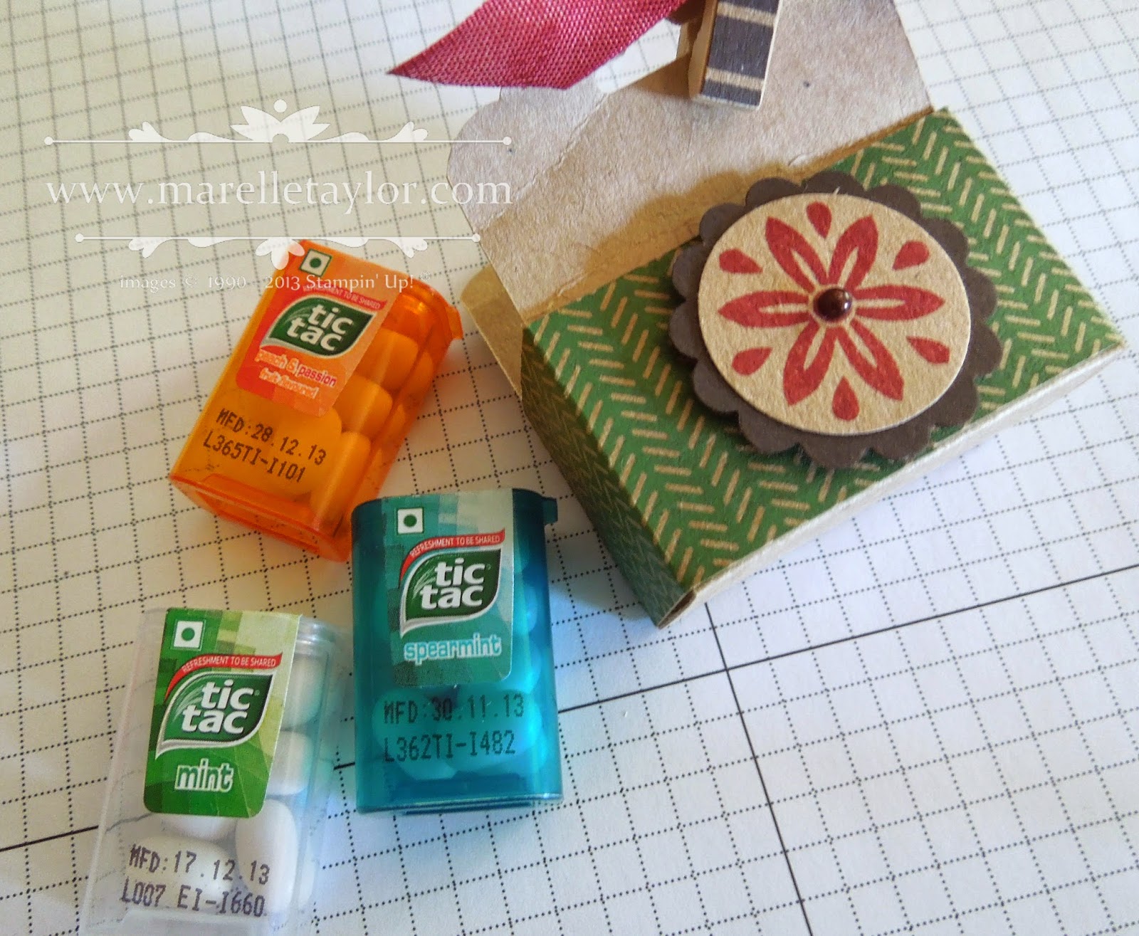 Marelle Taylor Stampin' Up! Demonstrator Sydney Australia: Tiny Tic Tac ...