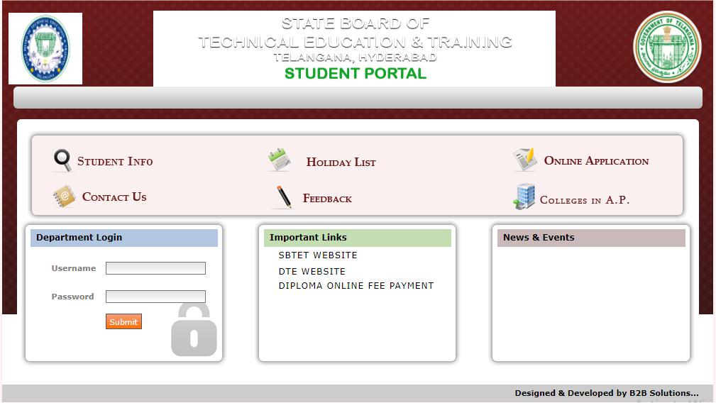 AP/ TS SBTET Student Portal Internal Marks 2017