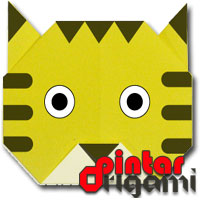 Cara Membuat Origami Wajah Harimau | Cara Membuat Origami | Bunga ...