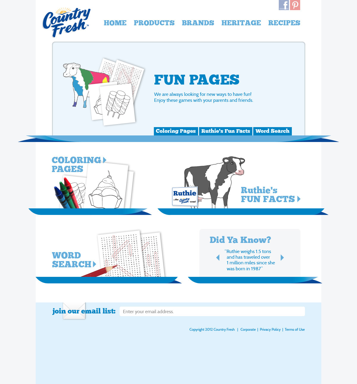 mark bolek | graphic designer portfolio: COUNTRY FRESH WEBSITE