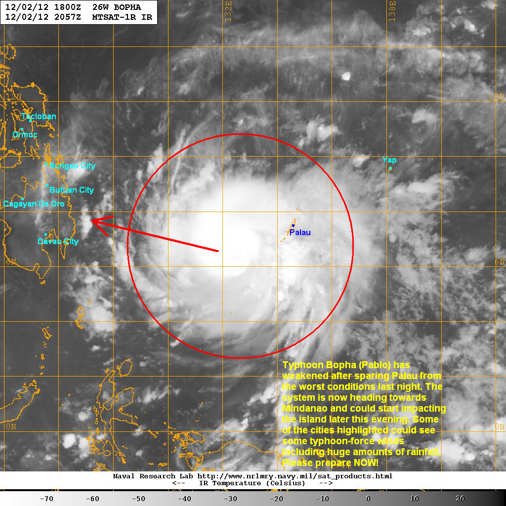 SA GITNA NG BAGYO: Typhoon Bopha (Bagyong Pablo) Update #15