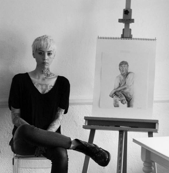 illma gore with her portrait