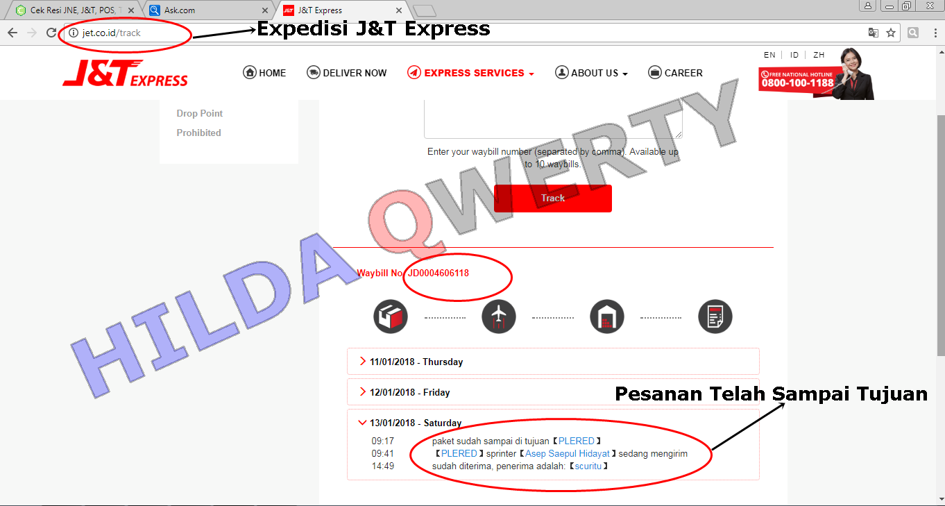 Bukti Pengiriman - HQwert