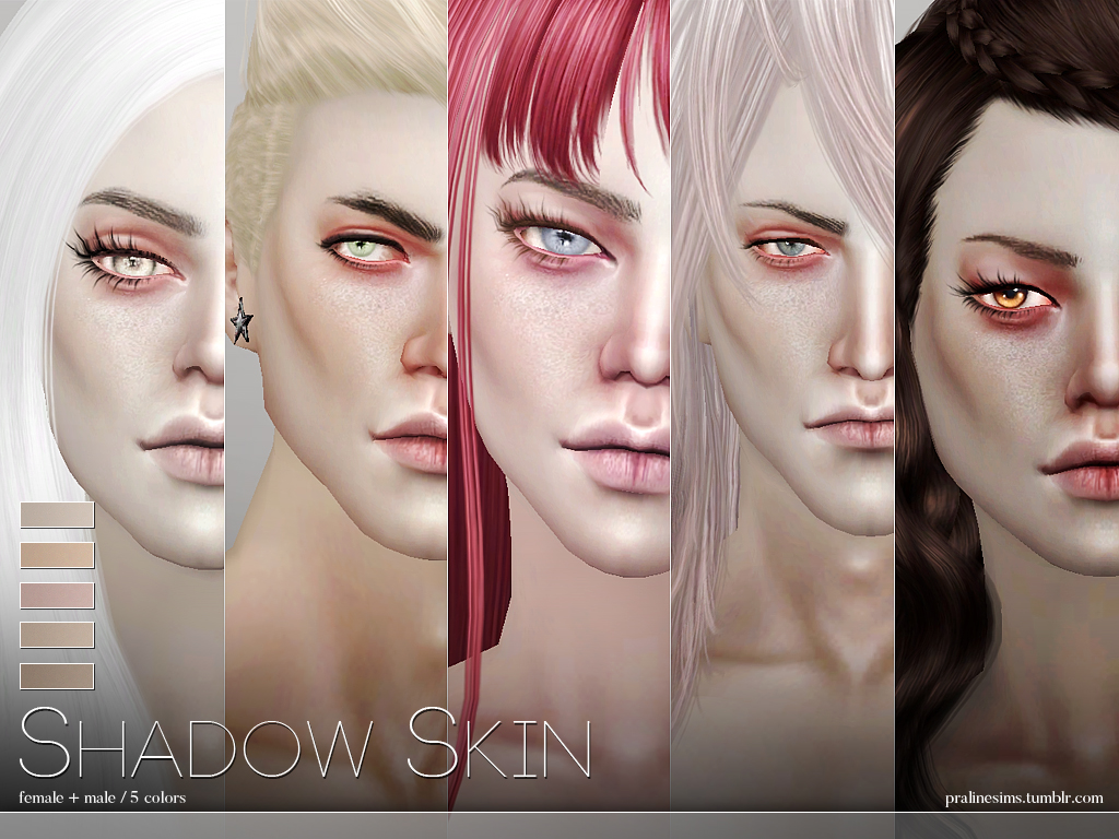 Sims 4 CC's - The Best: Shadow Skin by Pralinesims
