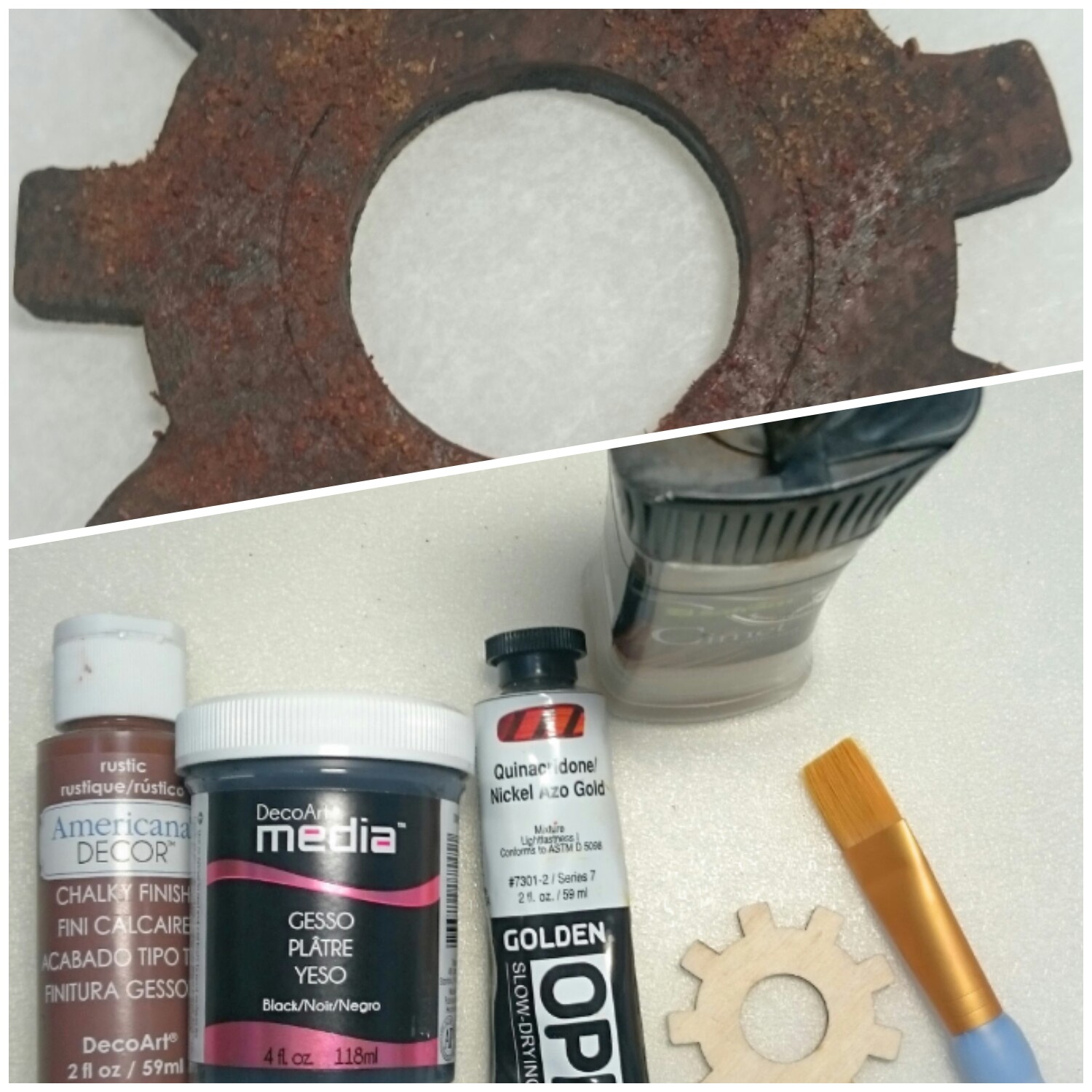 Stamps and Stencils : Faux Rust Technique Tutorial