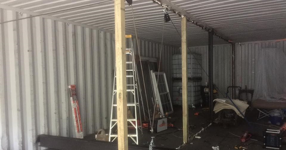 Container Home: Installing Ceiling Supports - 22 August 2015 ...