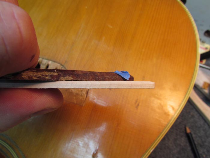 Fitting a New Bridge Plate on the Martin D-12-28 guitar Crawls Backward ...