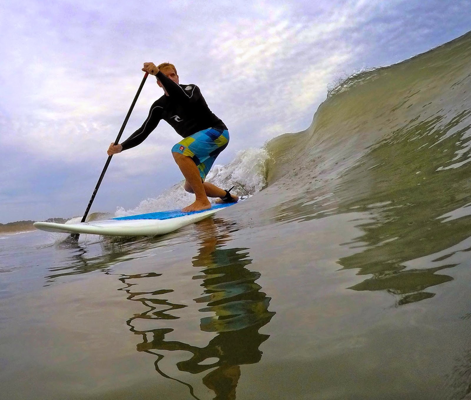 Atlantic Paddle Surfing: beautiful sunrise.. SUP'n w/ friends
