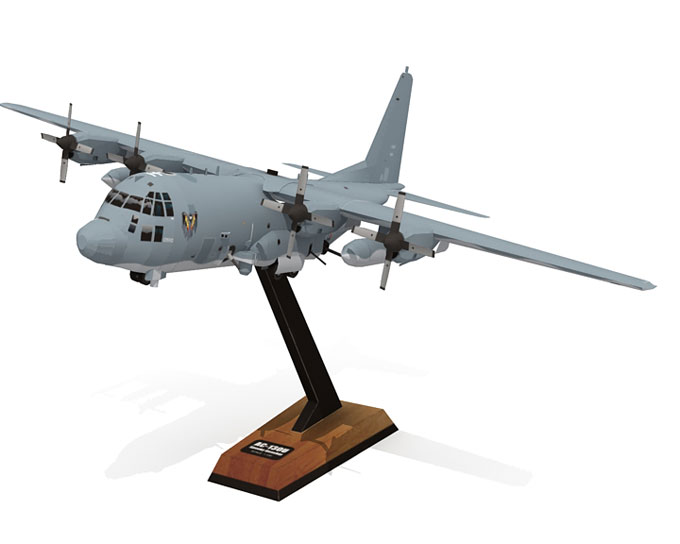 AC-130U Spooky Gunship Papercraft | Papercraft Paradise | PaperCrafts ...