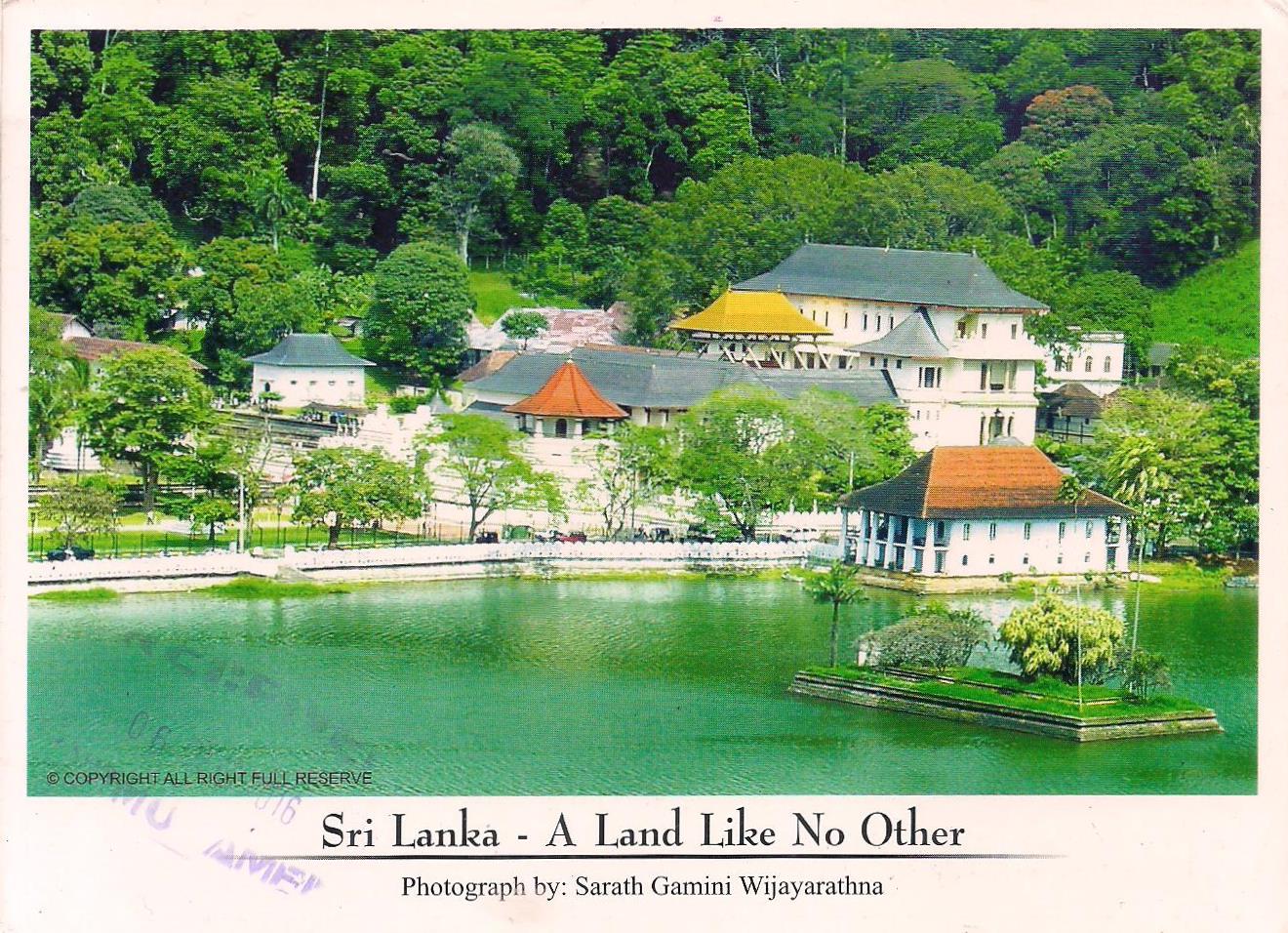 MY UNESCO WHS POSTCARDS COLLECTION: SRI LANKA - Sacred City of Kandy