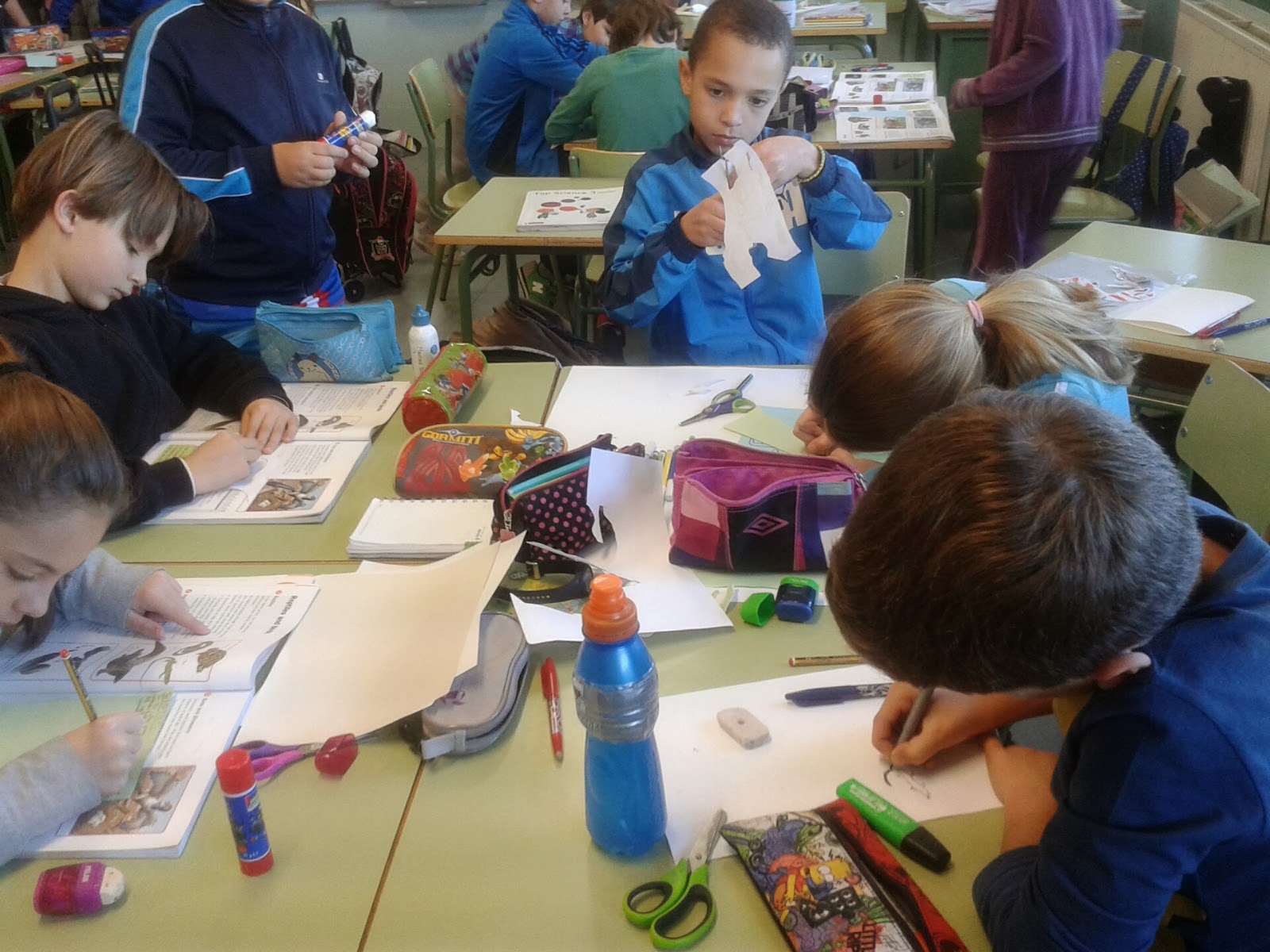 For Primary Kids: Science 3rd - 3rd B students working on Vertebrate ...