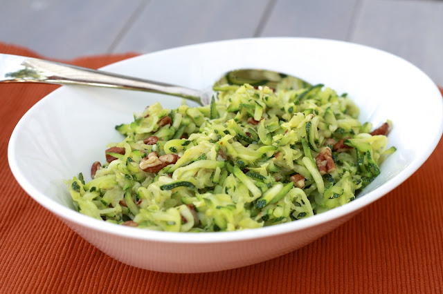 Zucchini Saute with Parmesan and Pecans