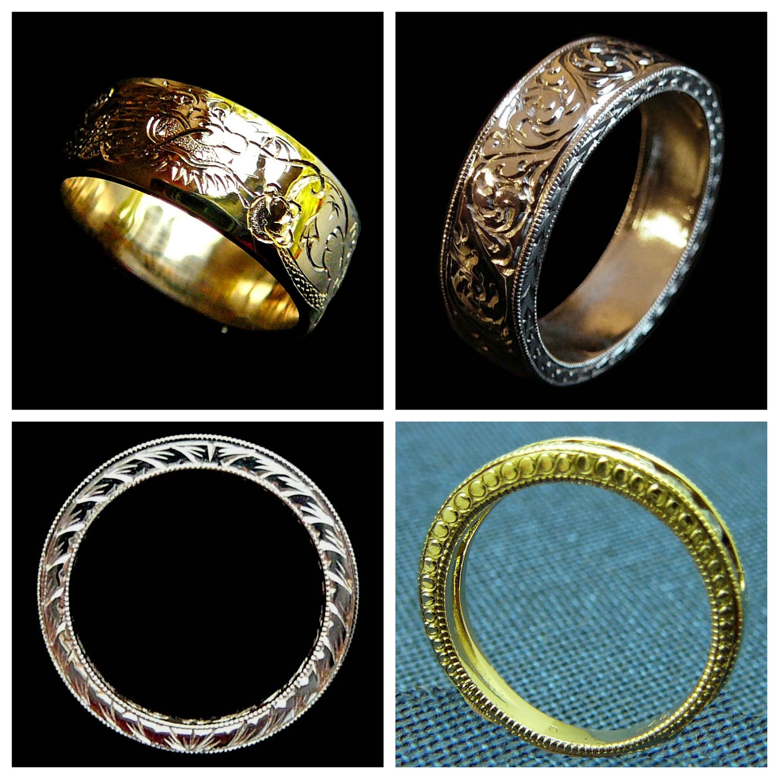 Adam Amara - hand engraved designs: RING PATTERNS