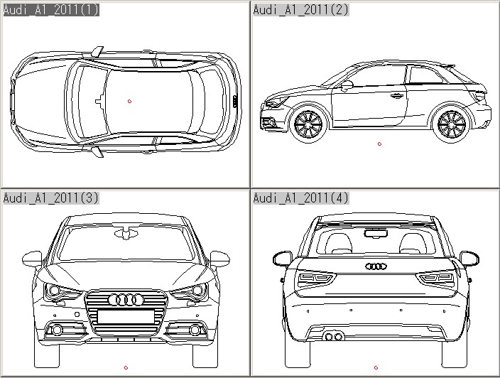 MISCELLANEOUS DATA STORAGE 2 for CAD Drawings: [JWS/DWG] Audi A1 2011