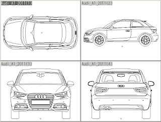 MISCELLANEOUS DATA STORAGE 2 for CAD Drawings: [JWS/DWG] Audi A1 2011