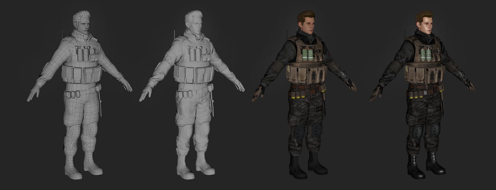 Game Modeling Portfolio: FPS 캐릭터 모작