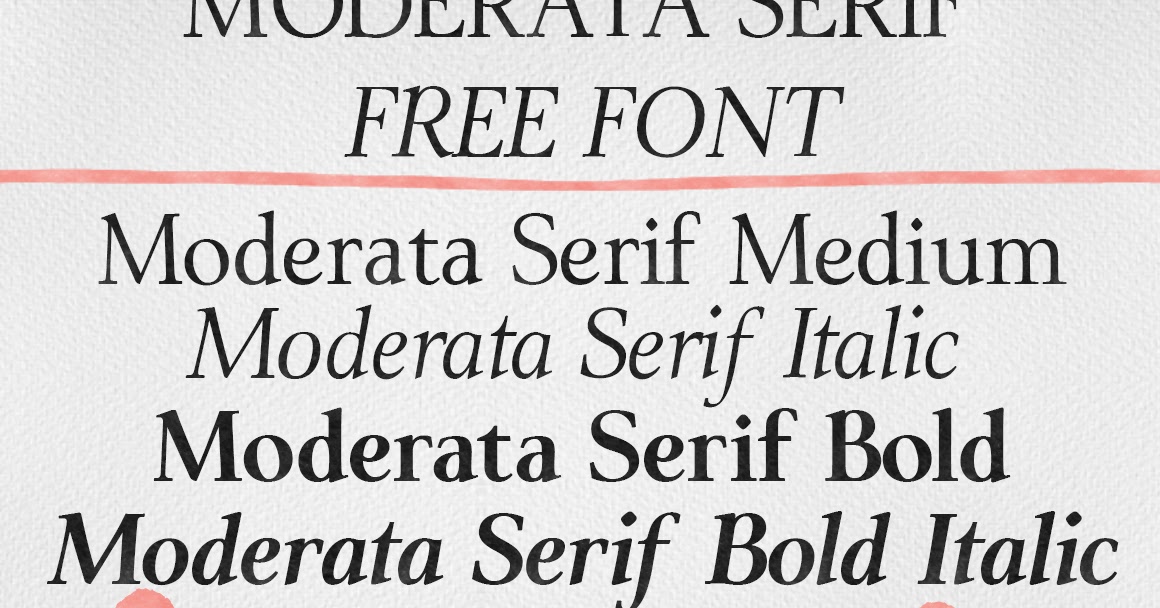 DLOLLEYS HELP: Moderata Serif Free Font