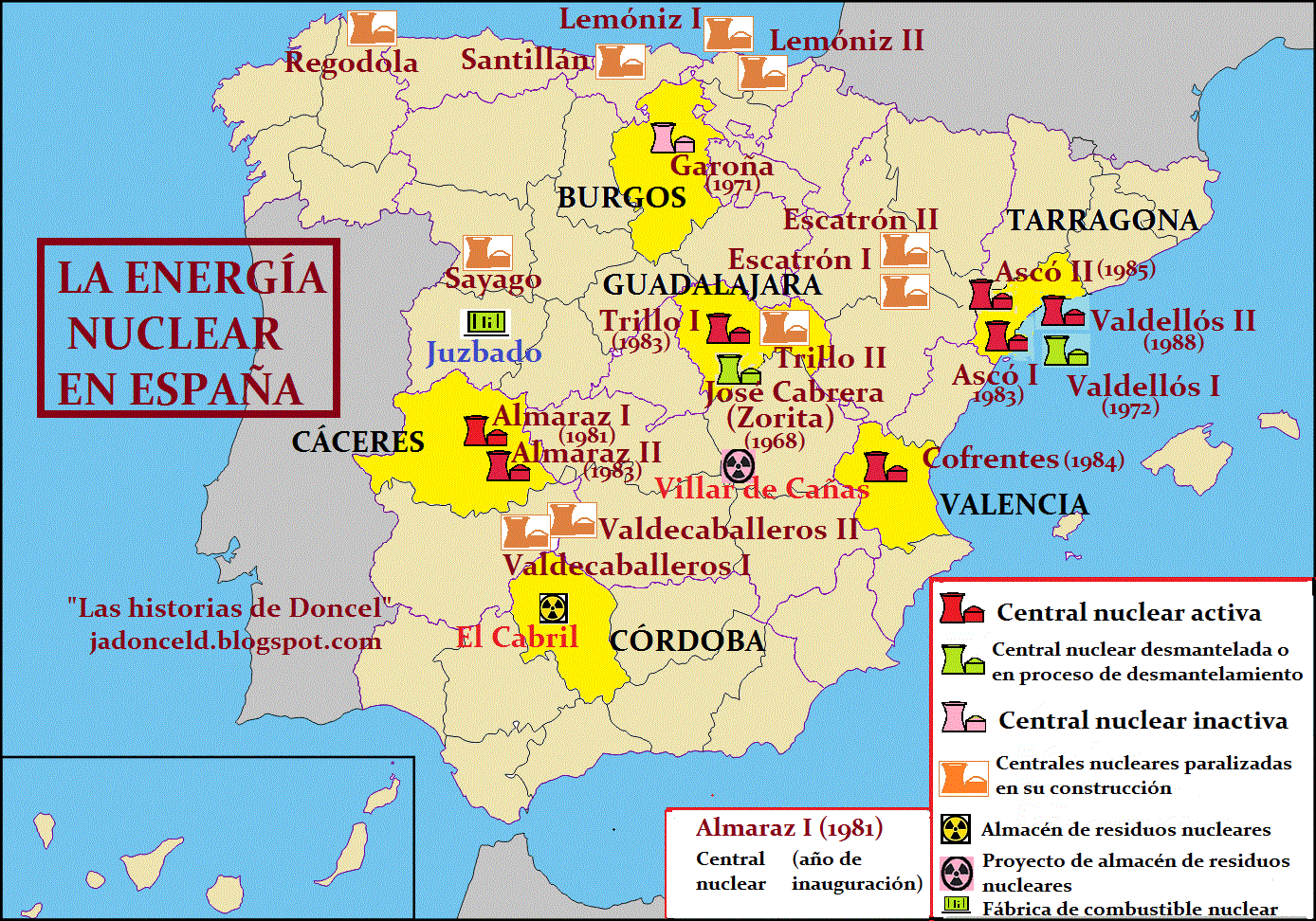 Las historias de Doncel: La energía nuclear en el mundo y en España