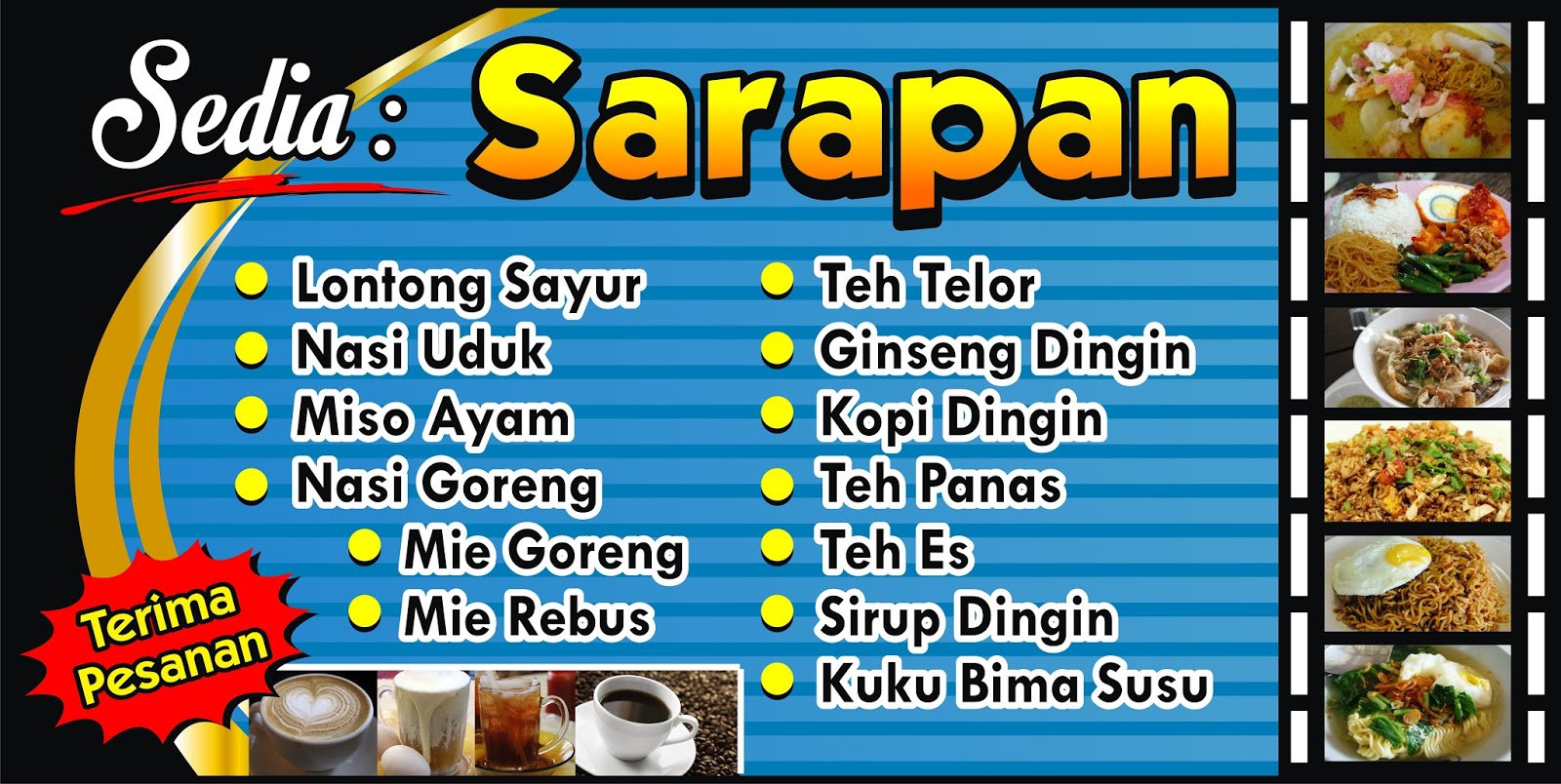 spanduk sarapan - Blog Desain CaPinSol
