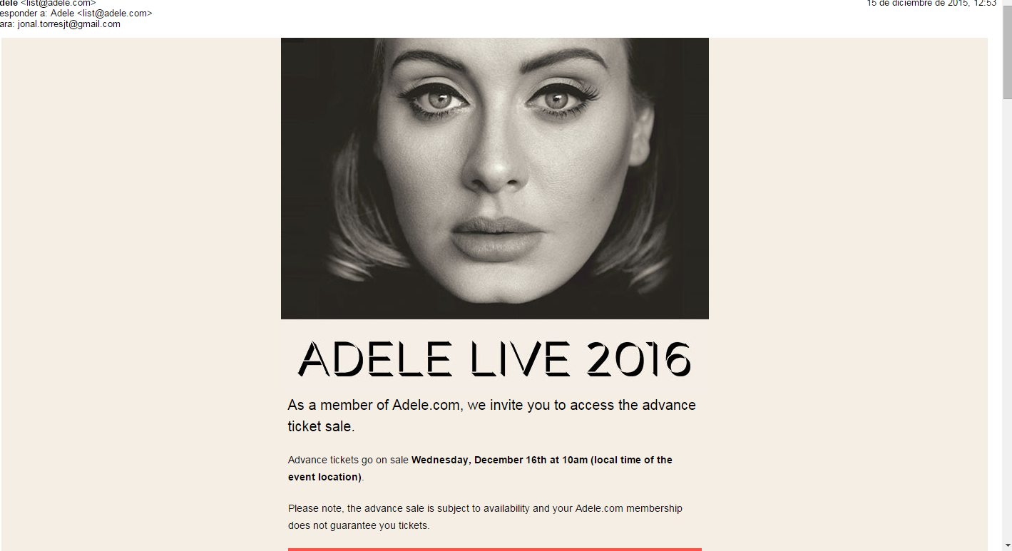 Del Rey Project: ¡Pre-venta para Adele en México y el resto de ...