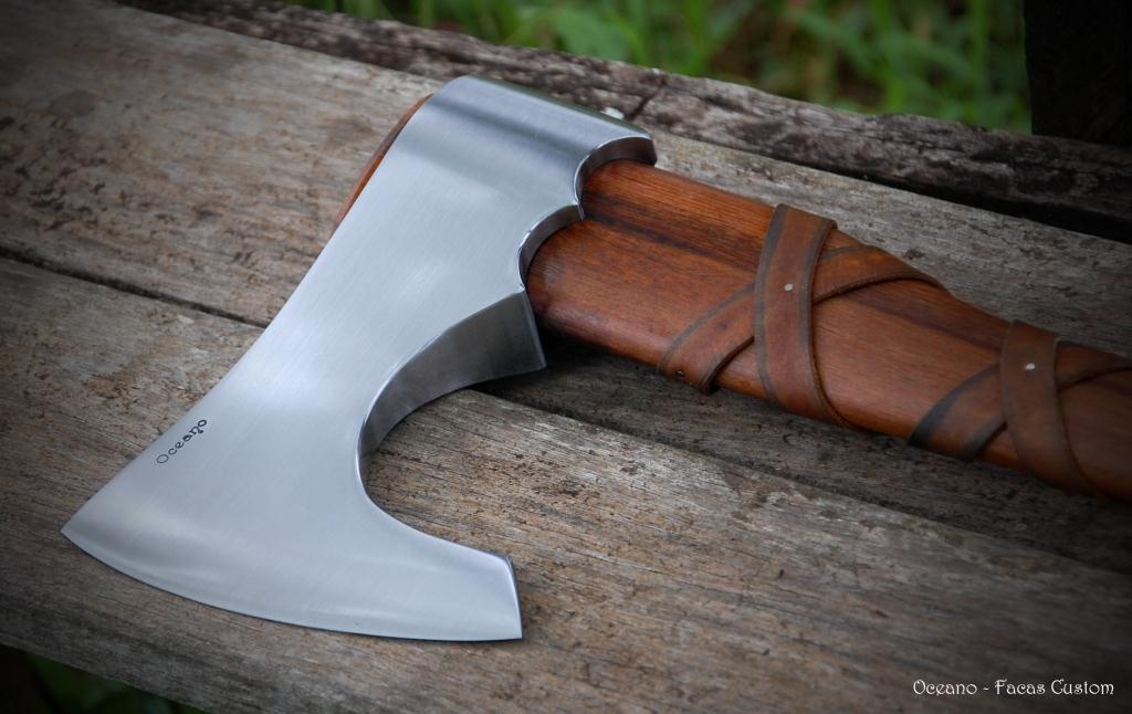 Oceano Facas Custom: Machado Viking