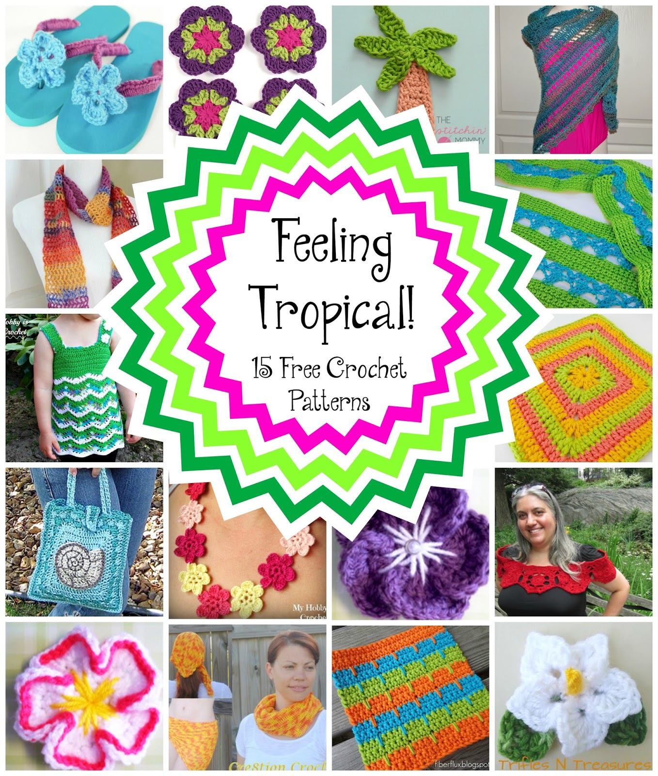 Fiber Flux: Feeling Tropical! 15 Free Crochet Patterns