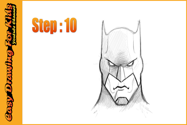 How to Draw Batman Face | Drawing Course for Beginners