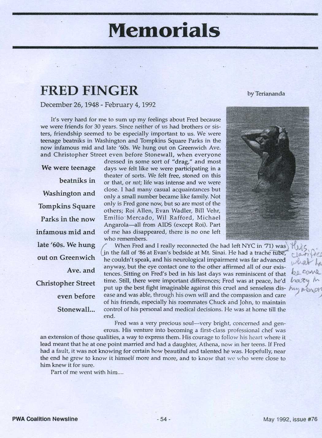 Possibly the only known video of Fred Finger, Bill's son. Interview ...