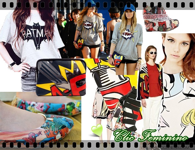 Clic Feminino: O que ta na moda – Comic Prints