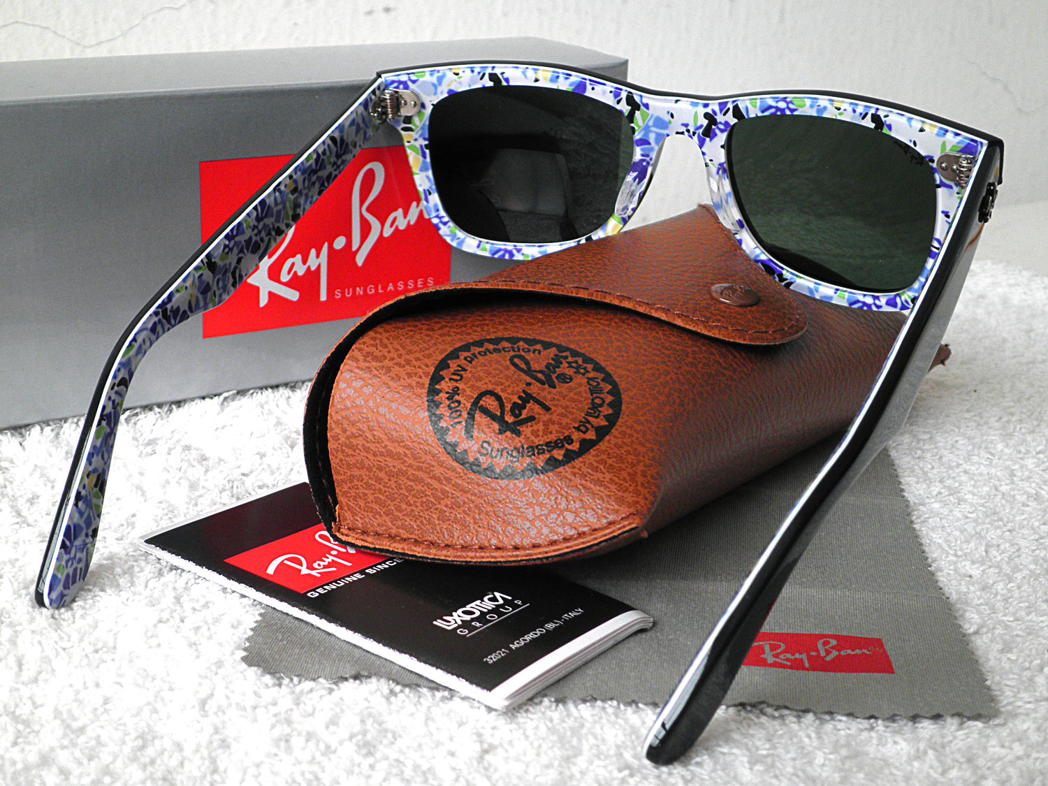 Ray-Ban Wayfarer Rare Print RB2140 Original Grade 7A | Koleksi Kacamata