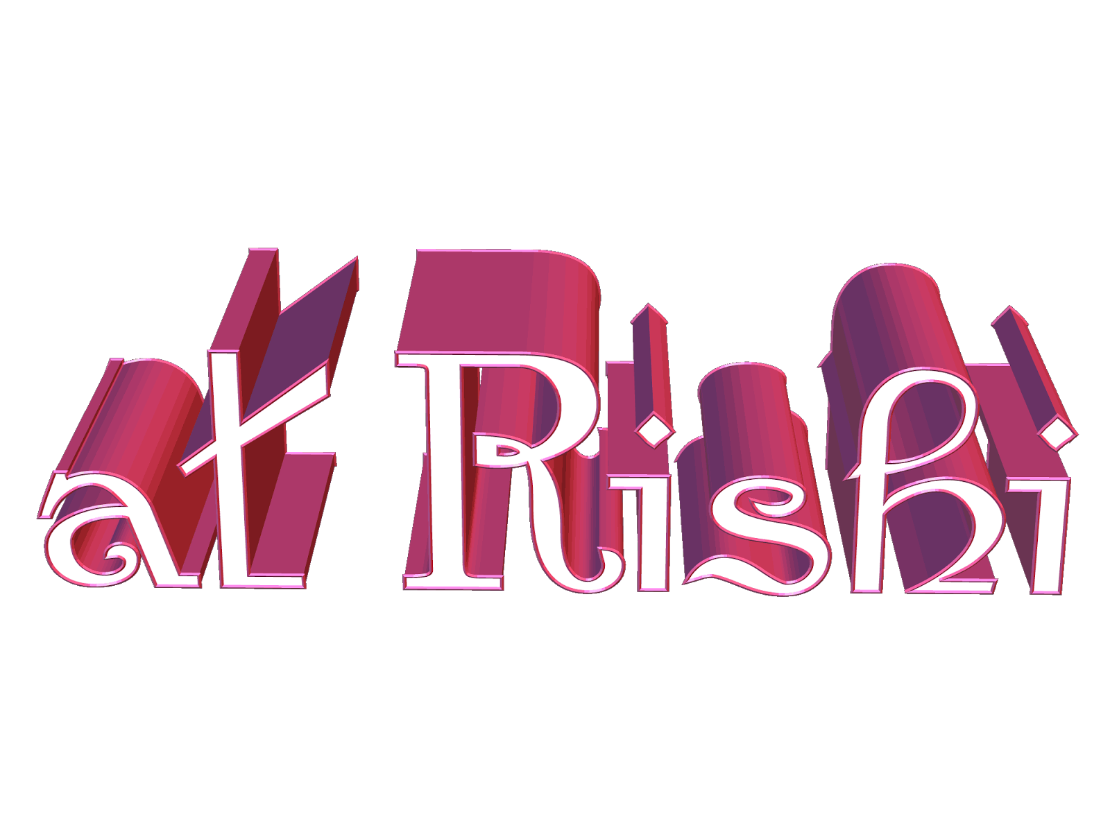 3D letters in PNG format | naveengfx