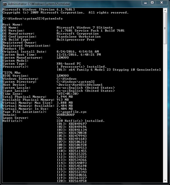 76 Never End: USE CMD OR POWERSHELL TO FIND LAST BOOT TIME 76 Never End: USE CMD OR POWERSHELL TO FIND LAST BOOT TIME