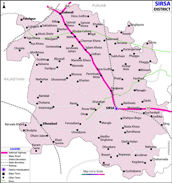 Rail-Map-india: Sirsa railways map