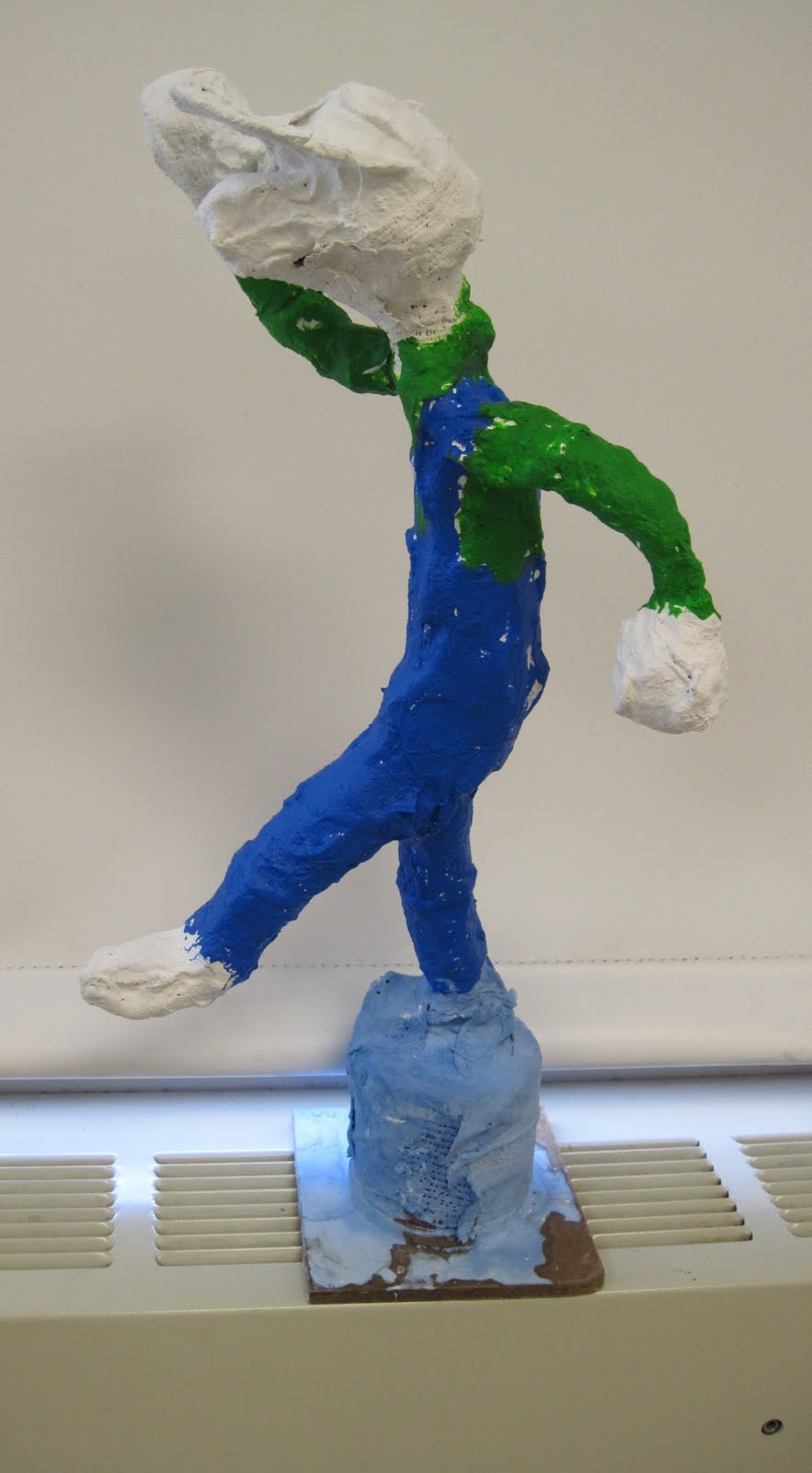 There's a Dragon in my Art Room: People in motion with plaster bandage