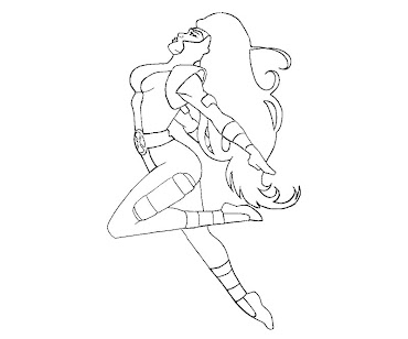 #7 Jean Grey Coloring Page