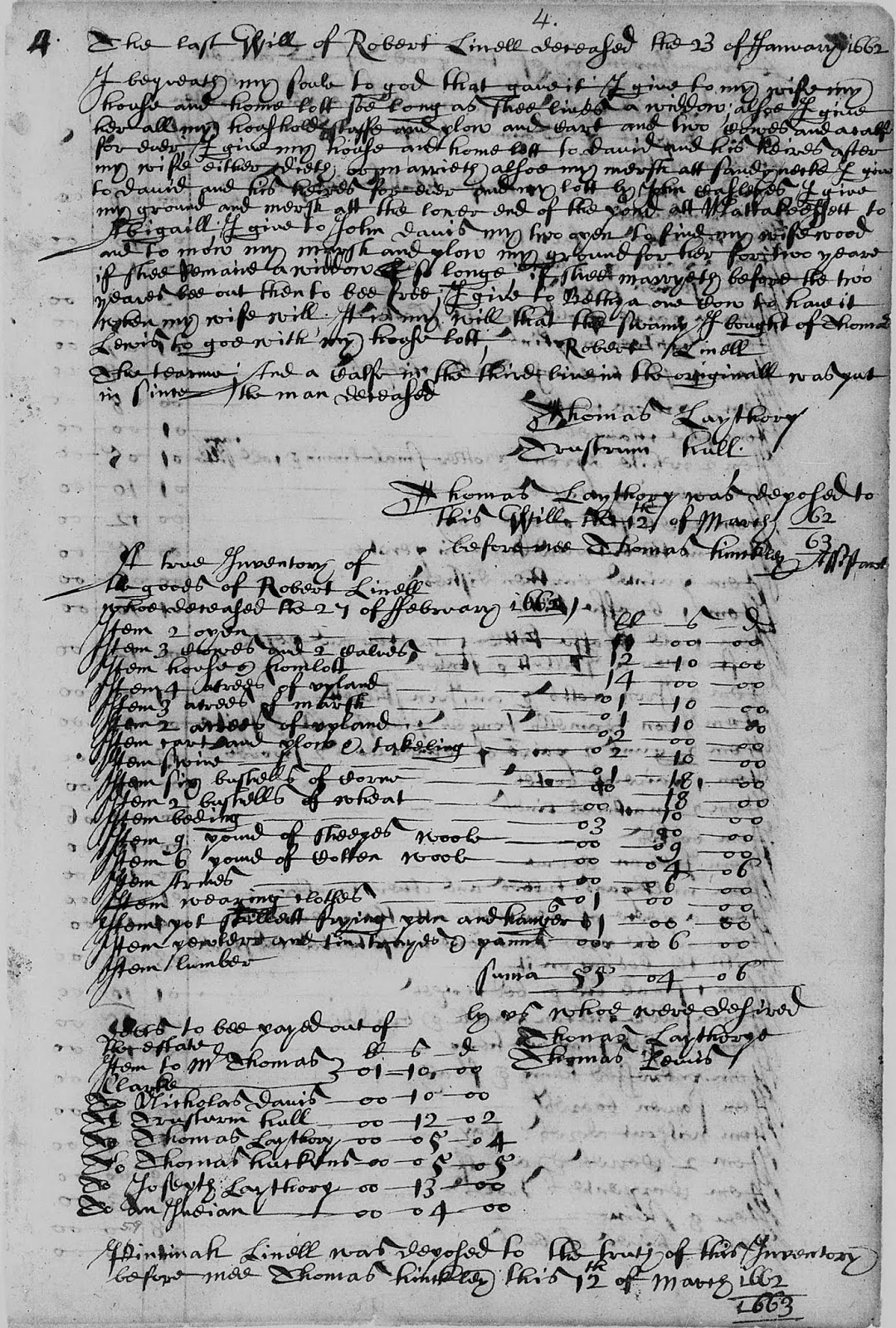 The Wills of Robert & David Linnell