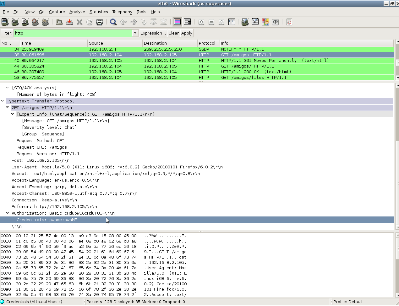 Security Padawan: Sniffing credentials and images with Wireshark