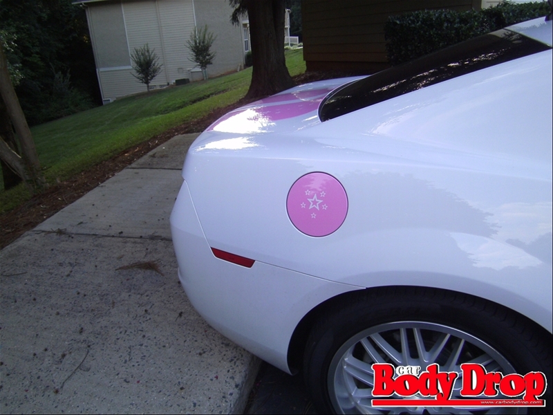 Camaro branco e rosa