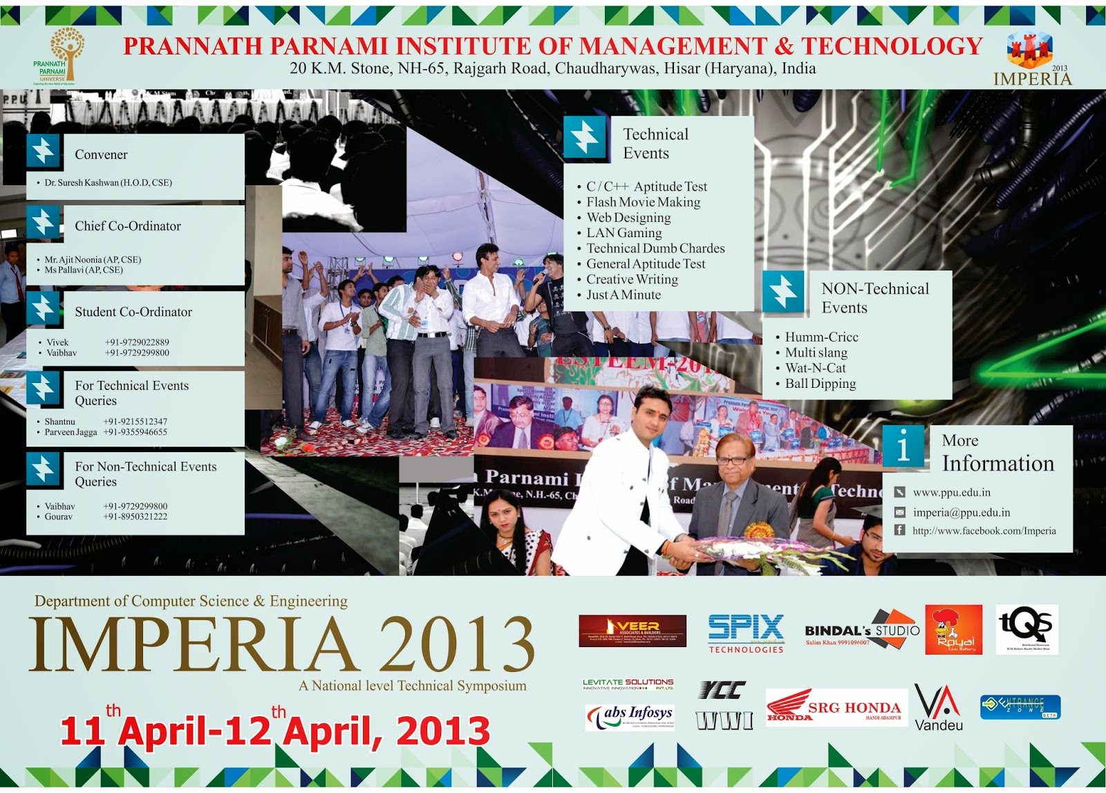 Poster Design For College Tech Fest- Imperia