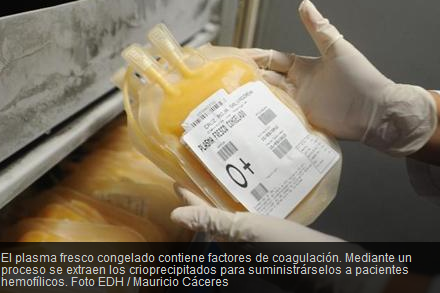tsanitaris: Plasma fresco congelado (PFC)
