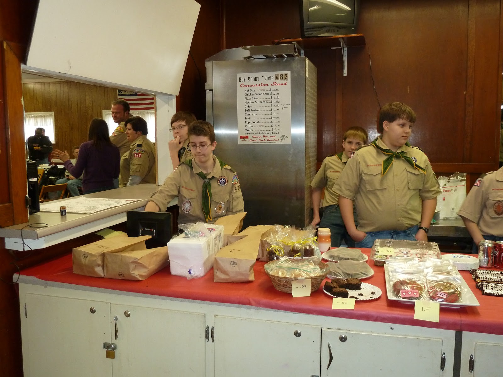 Conno Troop 482 News: 2013 Pinewood Derby Concession Stand A Winner!