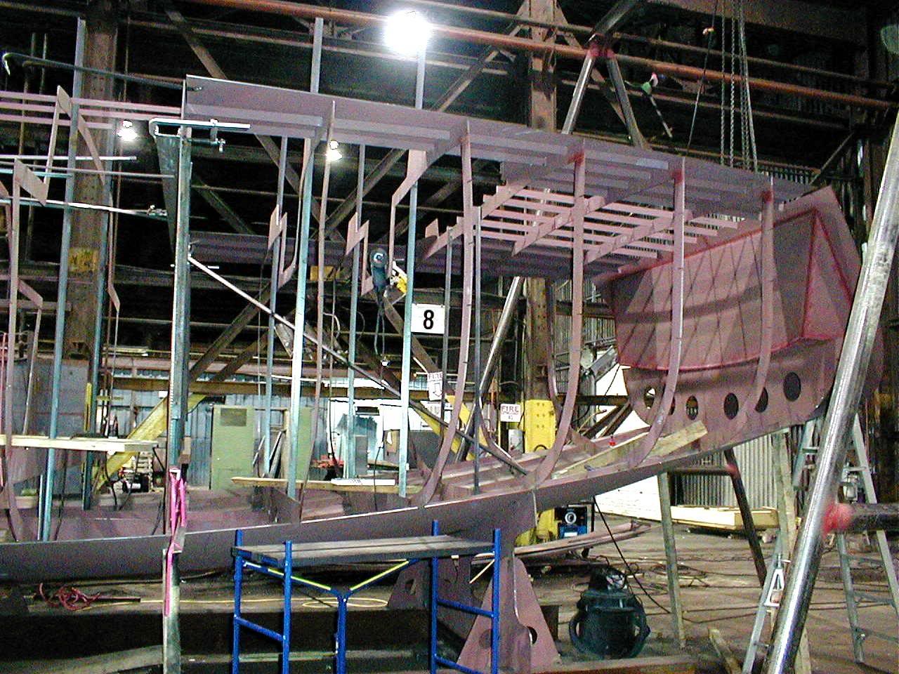 Dreamcatcher Marine V495: Plating the hull