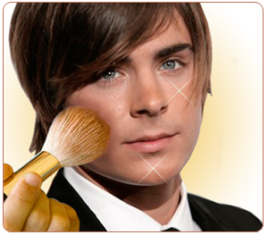 Bronzer Makeup on Men: Apply Bronzer Makeup on Men