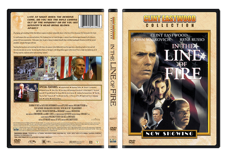 DVD Cover Design: In The Line of Fire (1993)