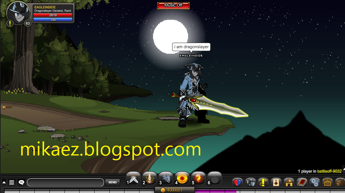 Panduan Cara Menggunakan Class Dragonslayer General AQW